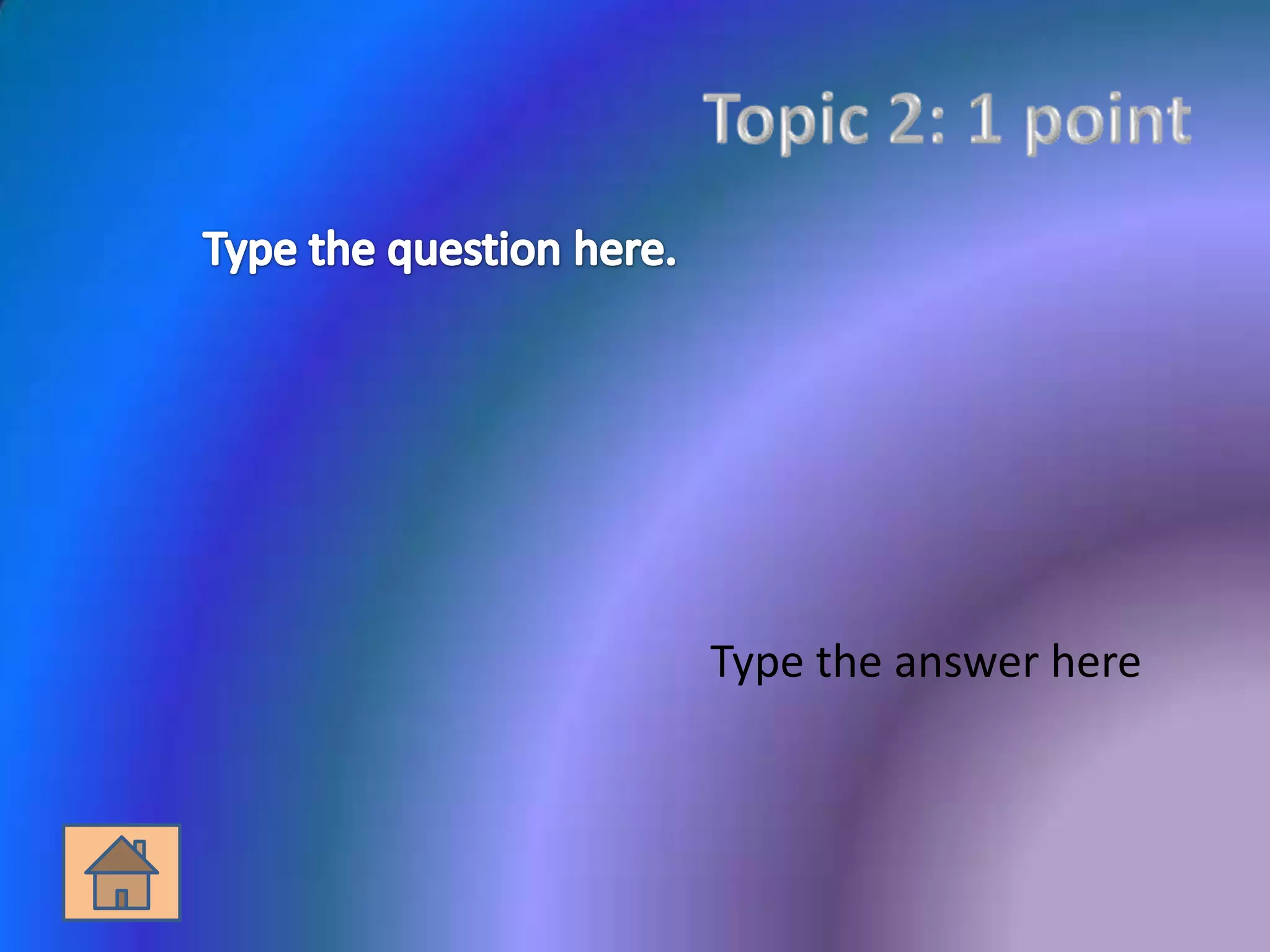 Jeopardy Template 6 Topic | PPTX