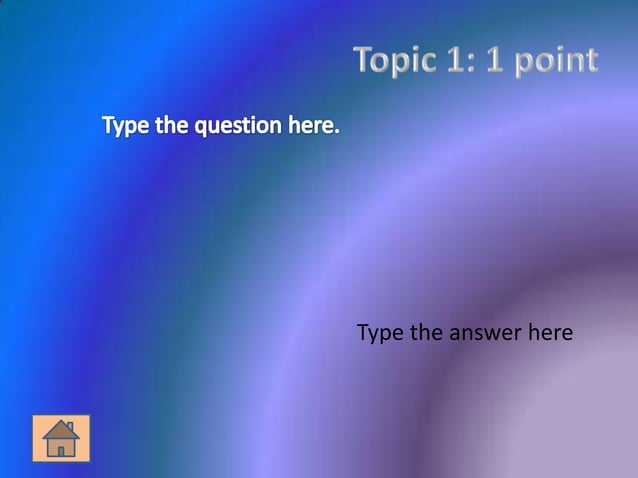 Jeopardy Template 6 Topic | PPTX