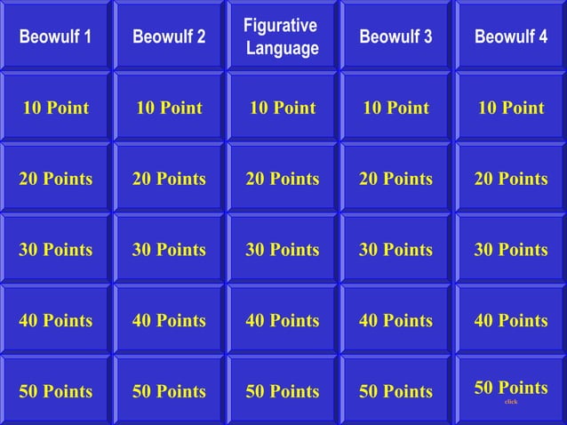 Jeopardy template beowulfreview | PPT