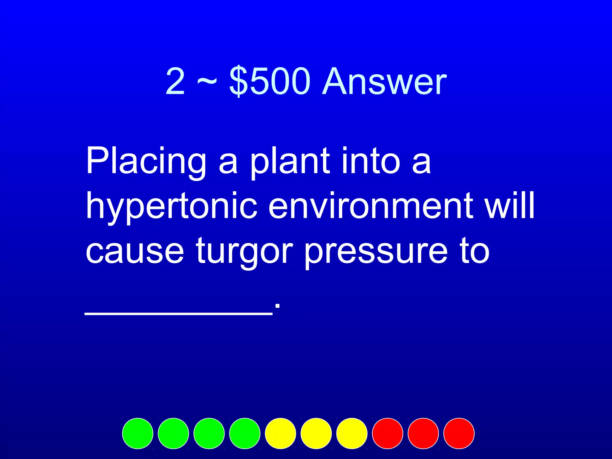 Cell Transport Jeopardy Review | PPT