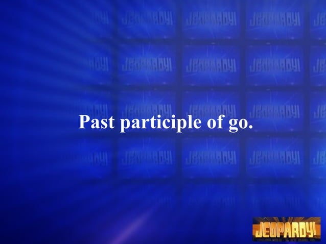 Jeopardy verbs | PPT