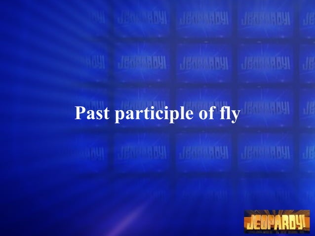 Jeopardy verbs | PPT