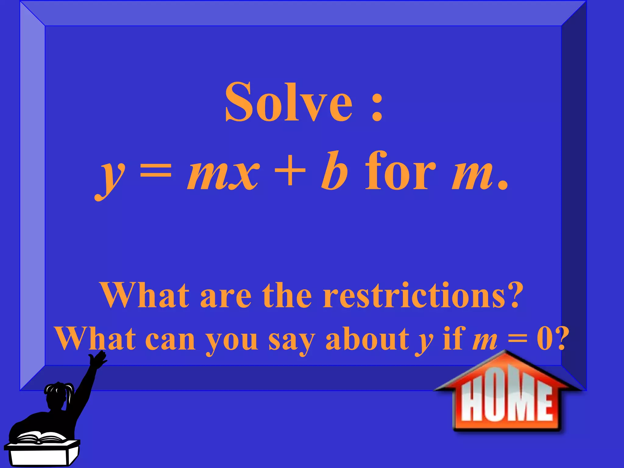 Jeopardy with percent change, literal equations, and dimensional anal ...