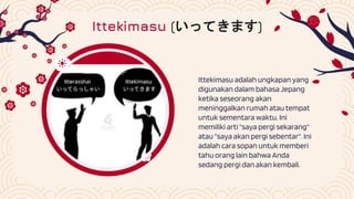 beberapa ucapan ucapan salam dalam bahasa jepang | PPTX