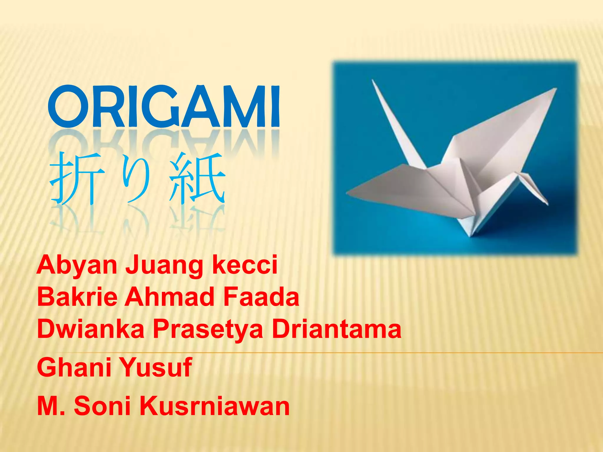 Jepang origami | PPT