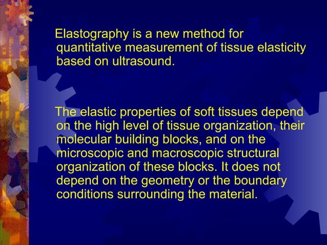 Thermo elastography | PPT