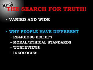 Philosophy About Truth | PPT