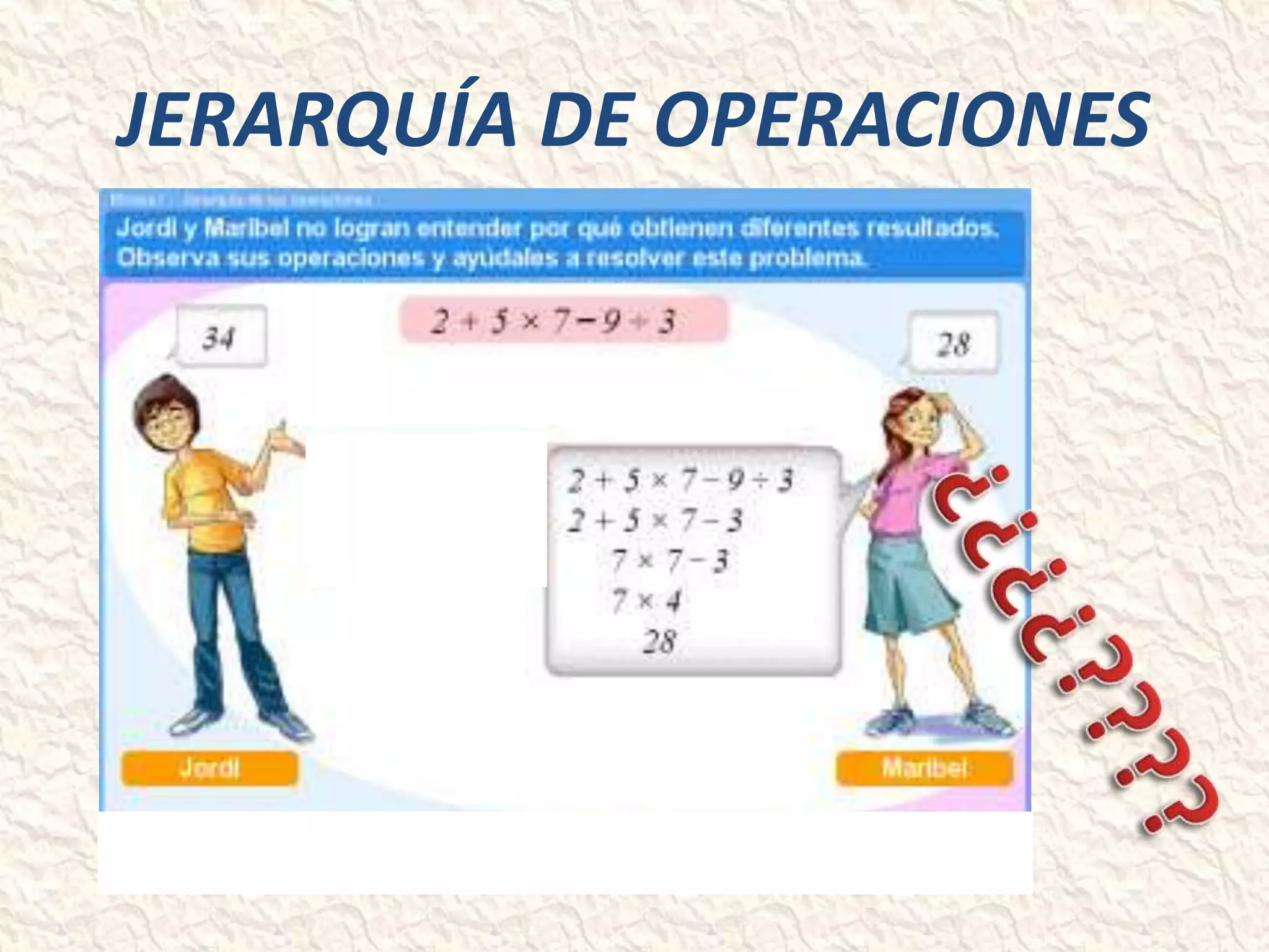 Jerarquía de operaciones | PPTX