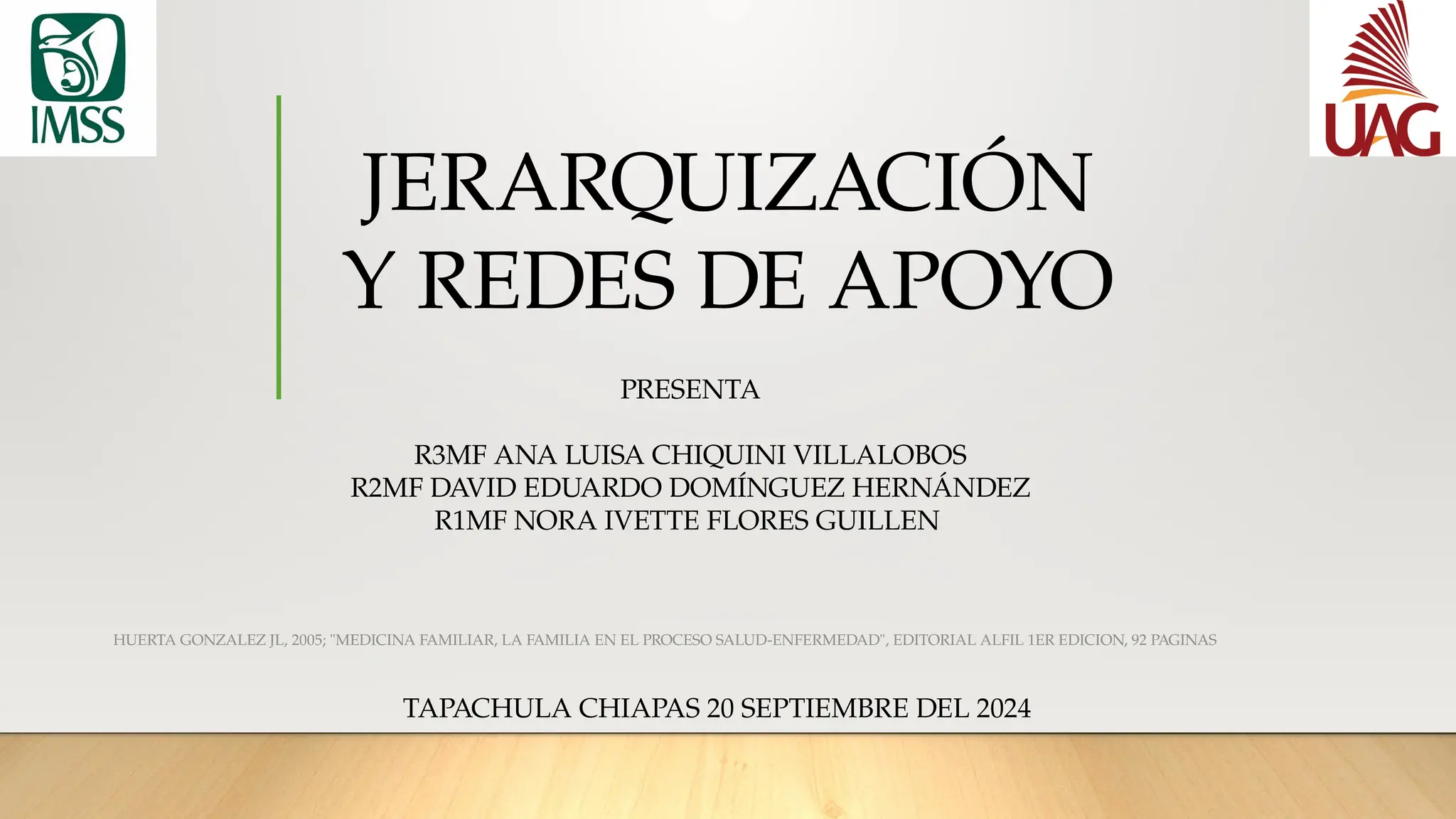 JERARQUIZACION Y REDES DE APOYO MEDICINA FAMILIAR | PPTX
