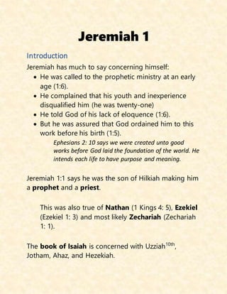 Jeremiah 1 | DOCX
