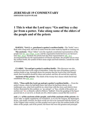 Jeremiah 19 commentary | PDF