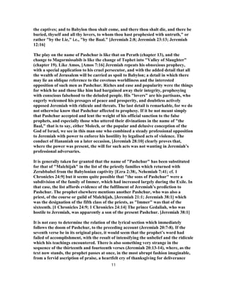Jeremiah 20 commentary | PDF