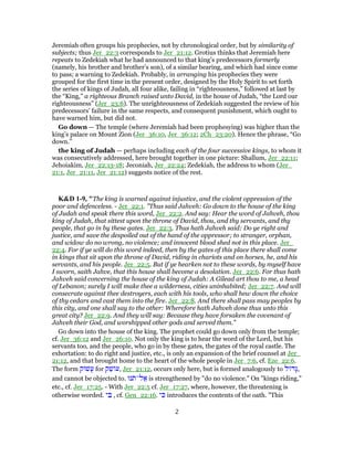 Jeremiah 22 commentary | PDF | Christianity | Religion & Spirituality