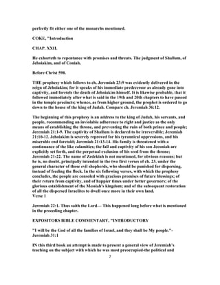 Jeremiah 22 commentary | PDF