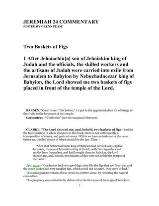 Jeremiah 24 commentary | PDF