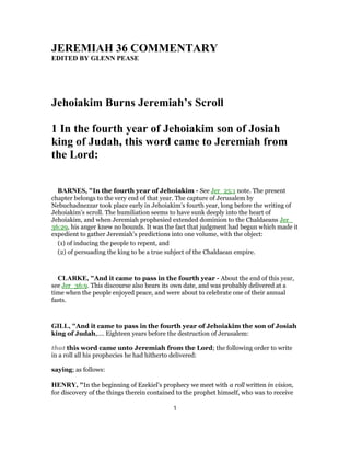 Jeremiah 36 commentary | PDF