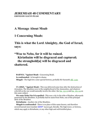 Jeremiah 48 commentary | PDF