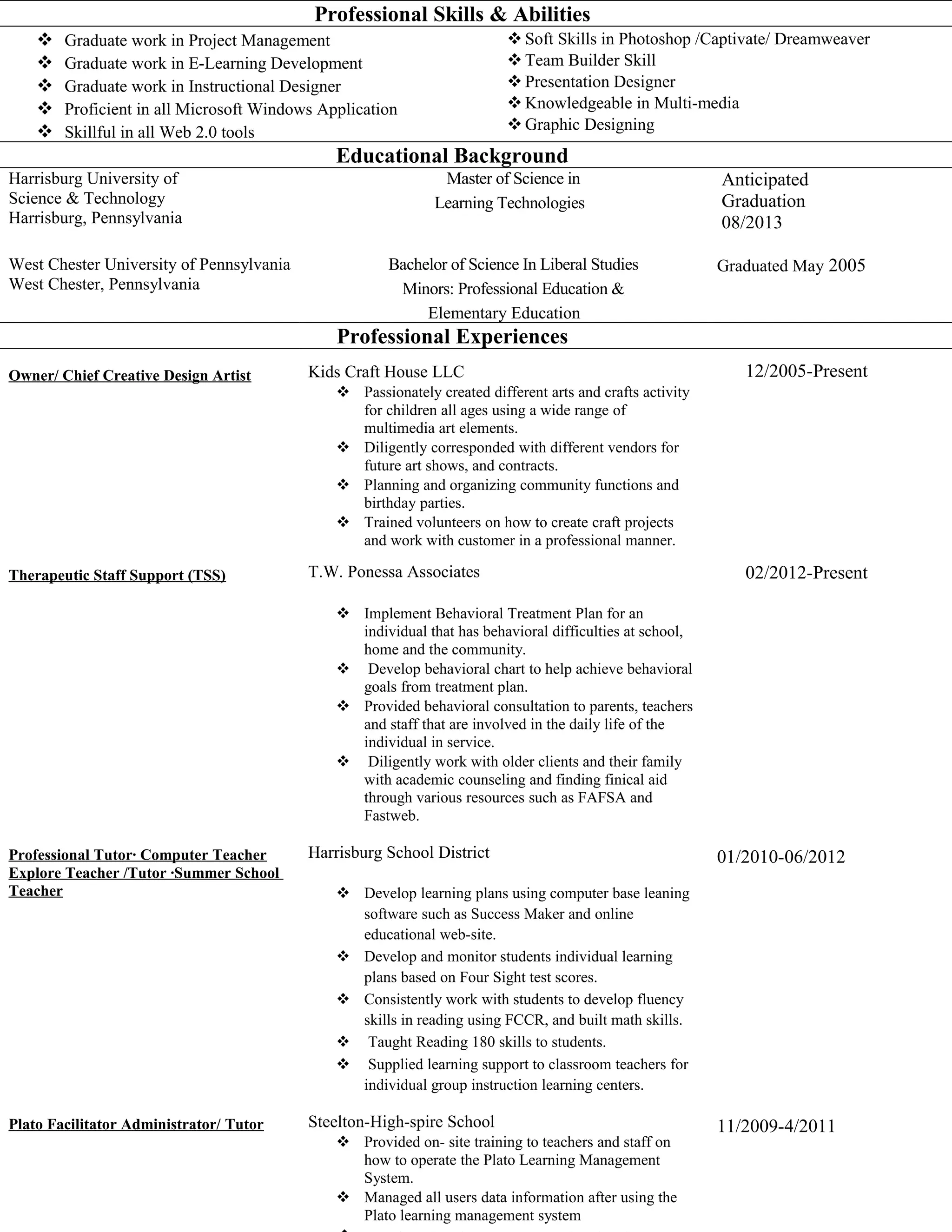 Jeremiah l mitchel resume | DOC