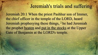 Jeremiah weeps for his nation | PPTX
