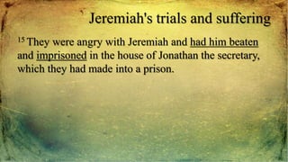 Jeremiah weeps for his nation | PPTX | Christianity | Religion ...
