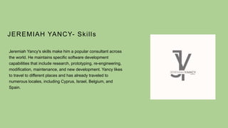 Jeremiah Yancy: A Business Expert and Accomplished Entrepreneur | PPT