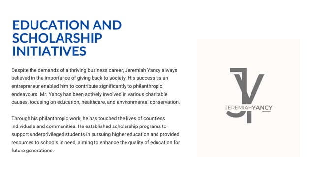 Jeremiah Yancy's Journey from Business to Social Contribution.pptx