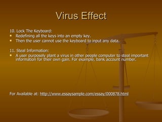 Virus effect | PPT