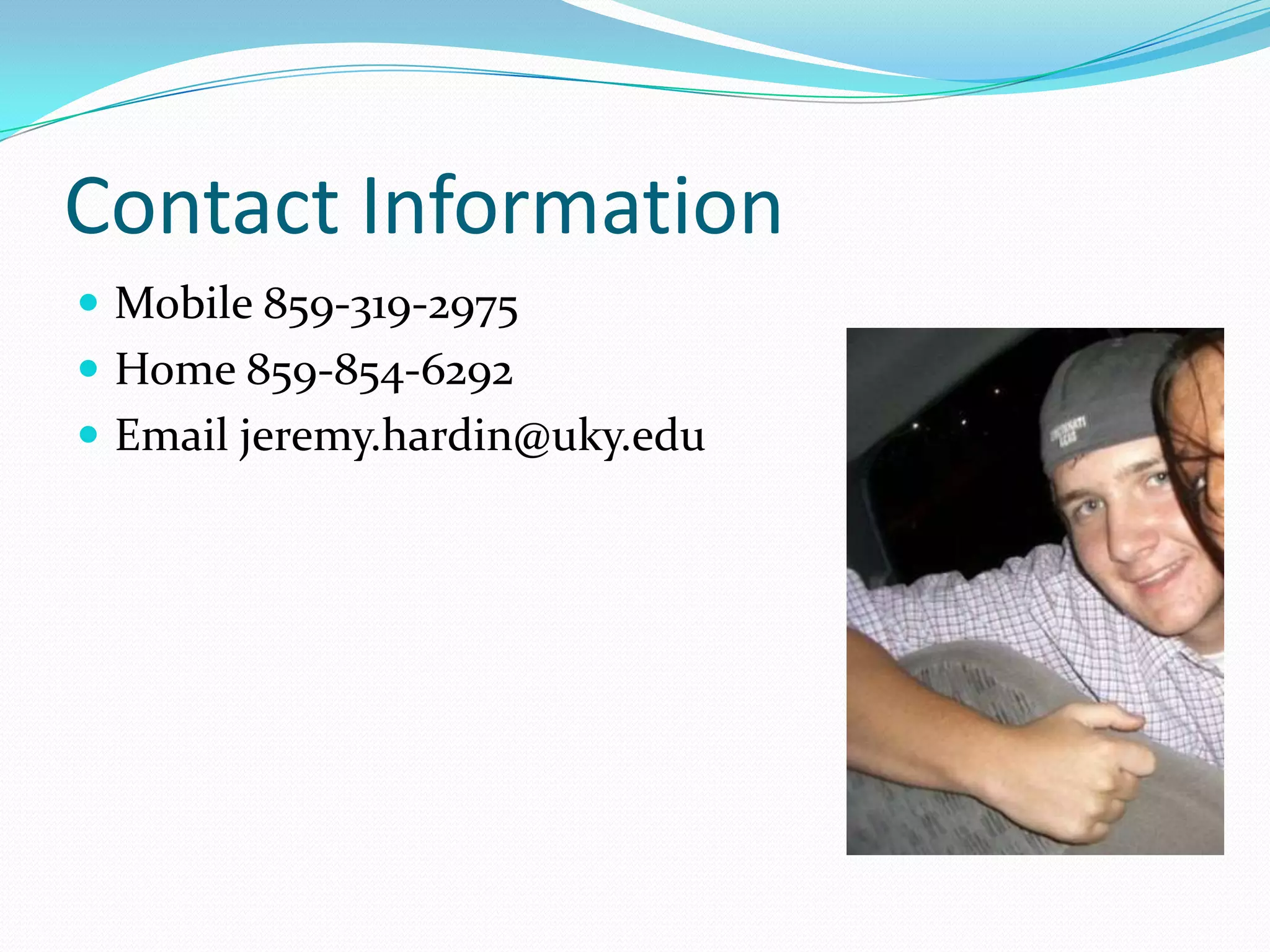 Jeremy Hardin Resume | PPT