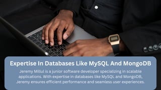 Jeremy Millul - A Talented Software Developer | PDF