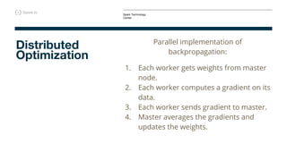 Convolutional Neural Networks at scale in Spark MLlib | PPT