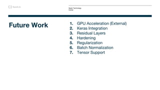 Convolutional Neural Networks at scale in Spark MLlib | PPT
