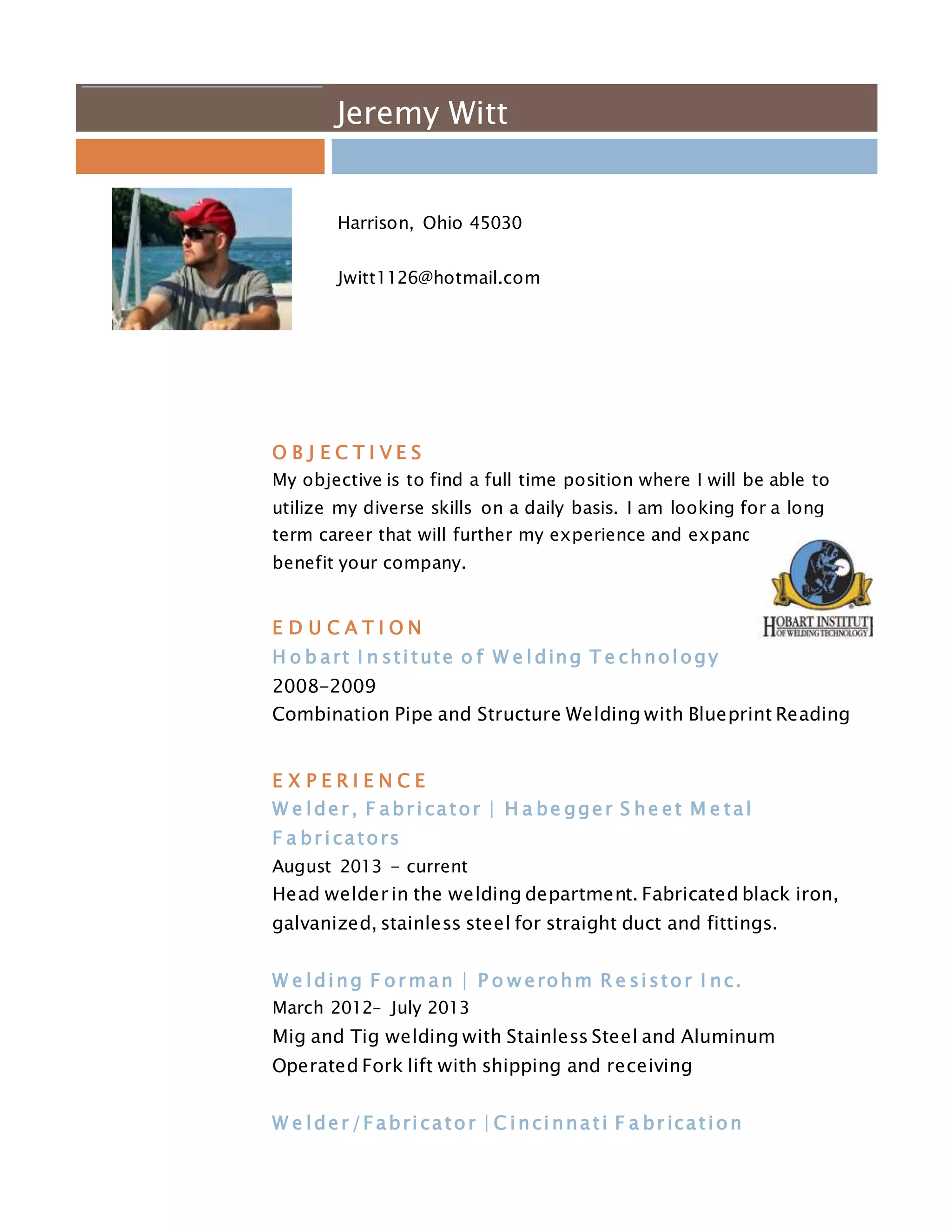 Jeremy witt resume (1) | PDF