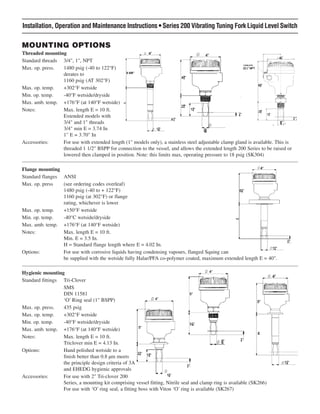 Vibrating Tuning Fork Level Switch | PDF