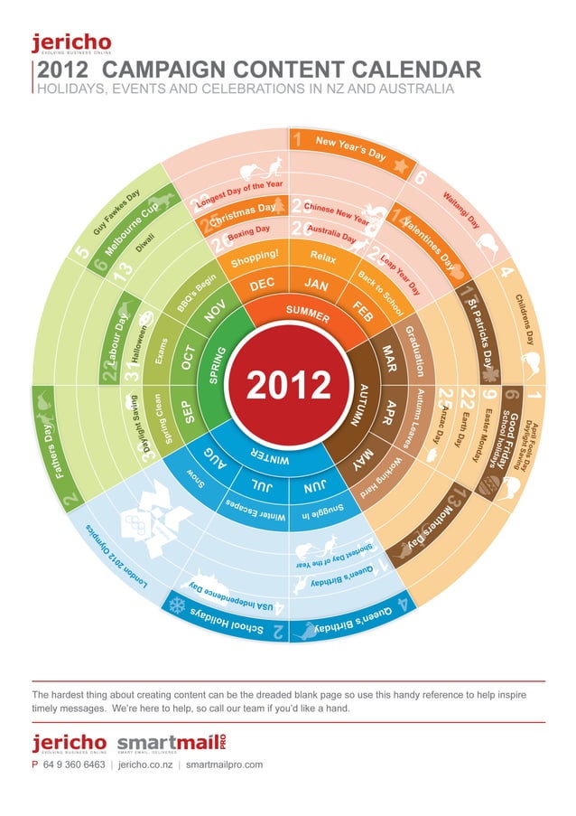 2012 Campaign Content Calendar | PDF