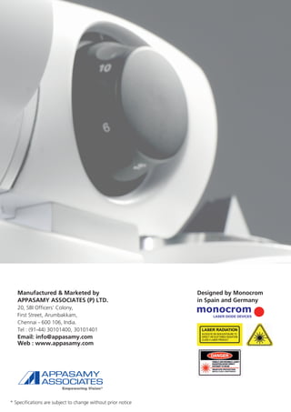 JERICHO OPHTHALMIC MULTISPOT GREEN LASER SYSTEM-532NM | PDF