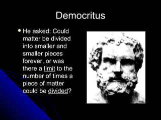 Democritus Atomic Theory Model