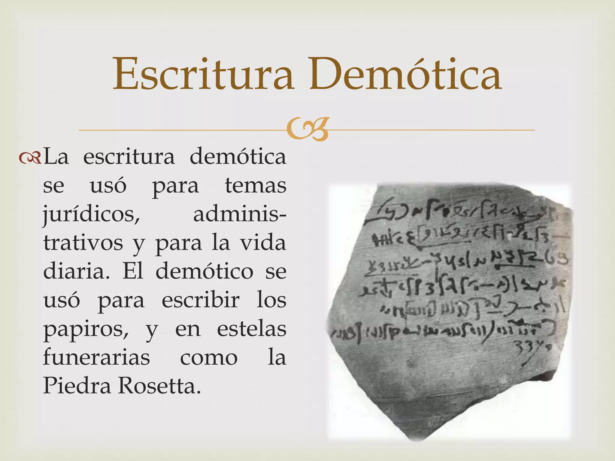 Jeroglíficos y escritura egipcia | PPTX