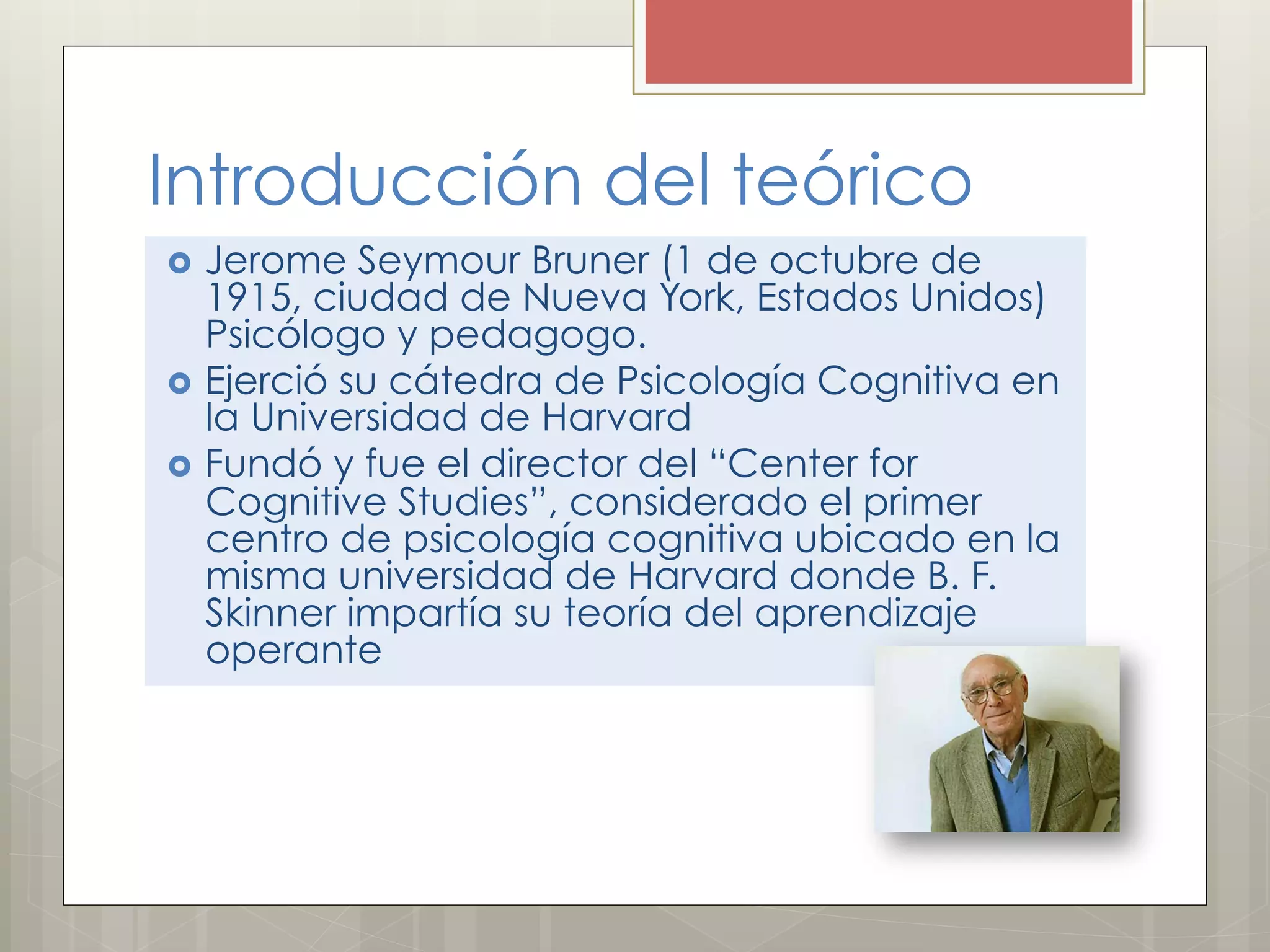 Jerome bruner | PDF