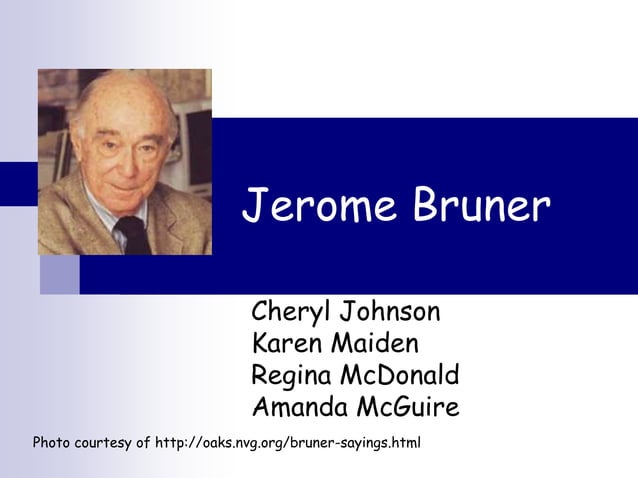 The theories of Jerome Bruner and their impact on the Education of ...