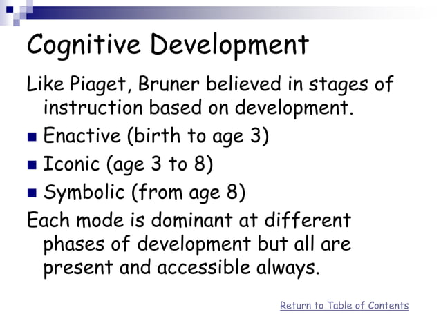 The theories of Jerome Bruner and their impact on the Education of ...