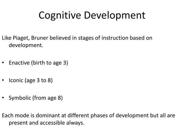 Jerome bruner learning theory | PPTX