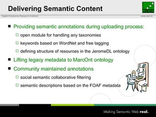 JeromeDL - the Semantic Digital Library | PPT
