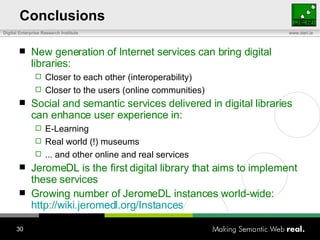 JeromeDL - the Semantic Digital Library | PPT