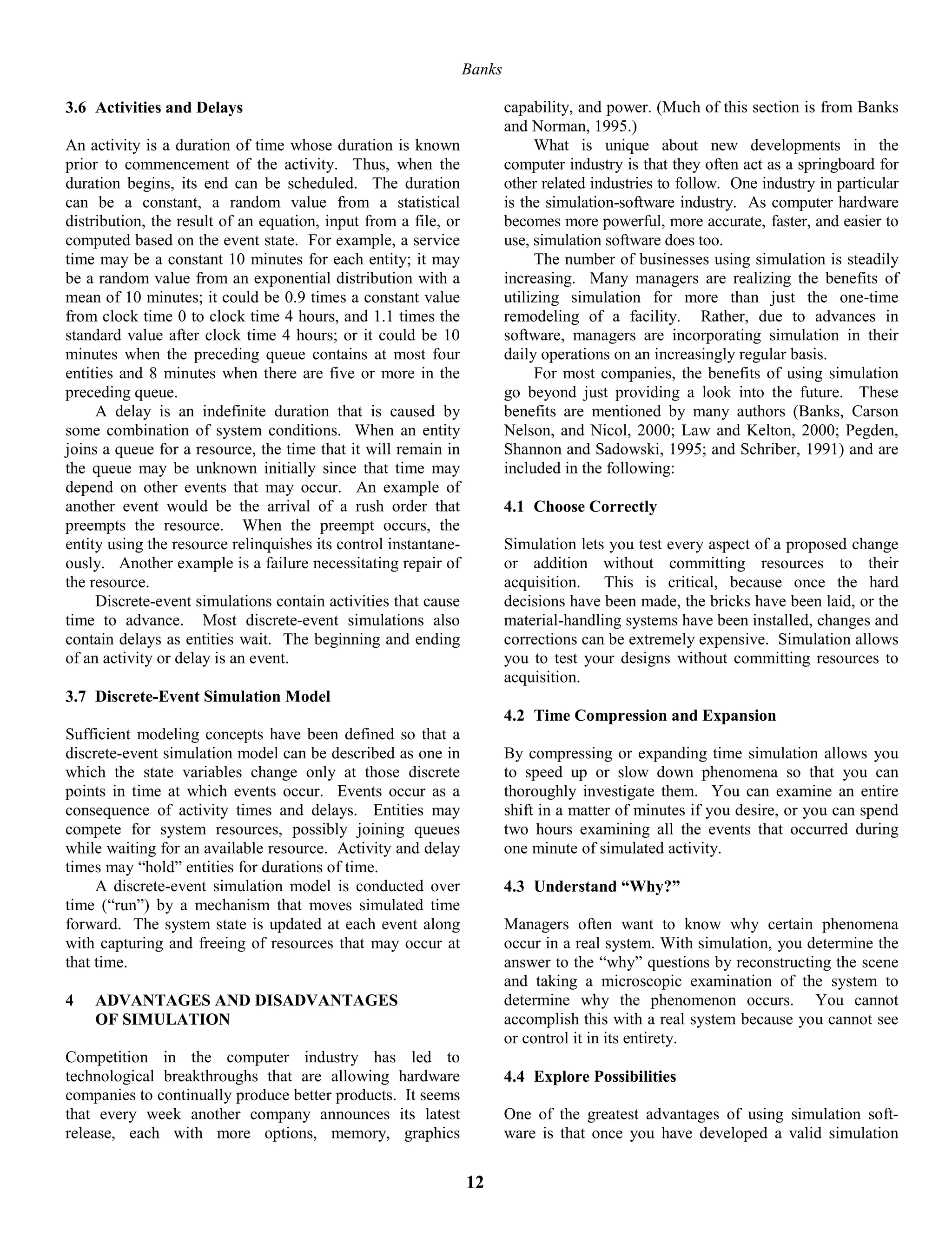 Jerry banks introduction to simulation | PDF