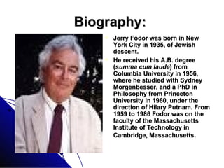 Jerry Fodor | PPT