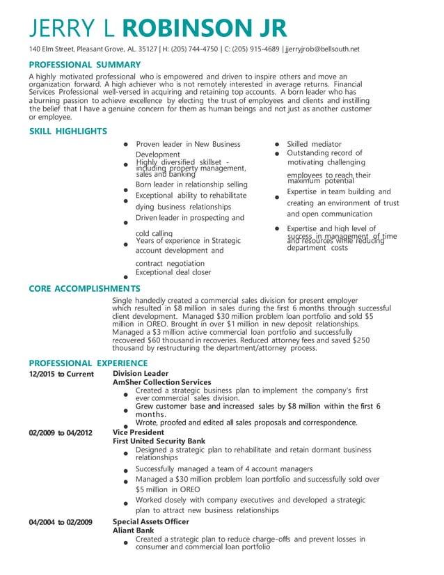 Jerry l robinson jr resume updated 10-18-16 | DOCX
