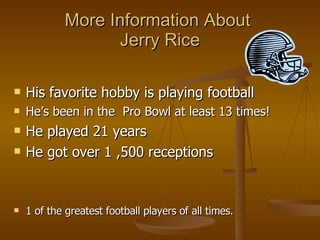 Jerry Rice | PPT