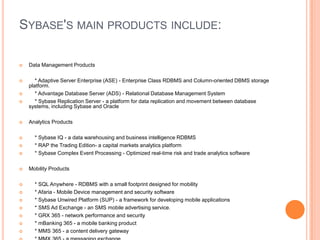 Major Relational Database Management Systems... | PPT