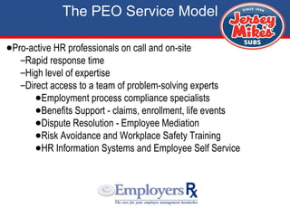 PEO for Franchises - Jersey Mike's example | PPT