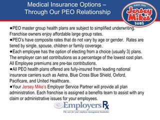 PEO for Franchises - Jersey Mike's example | PPT